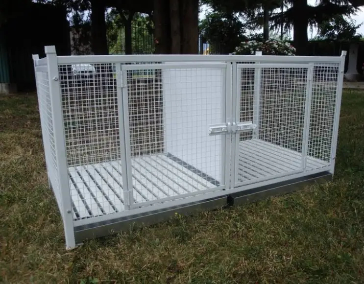Cage deux places pour chien et chat 120x60 cm - Cod. LZ00052